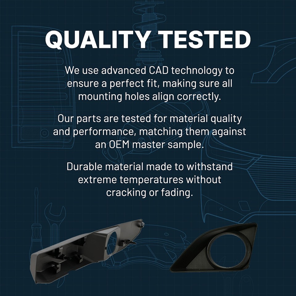 Fog Light Trim Driving Lamp Front Passenger Right Side Hand 22787986 ...