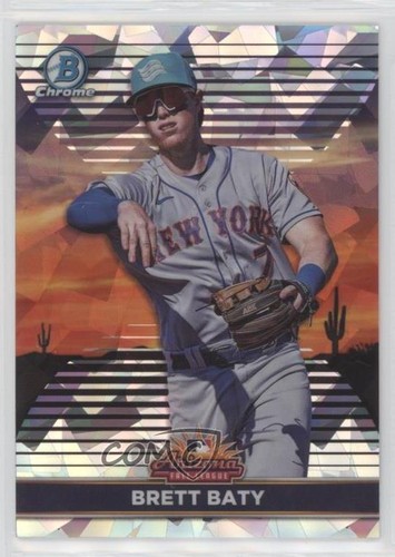 2022 Bowman Chrome 2021 AFL Fall Stars Atomic Refractor /150 Brett Baty ...