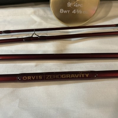 Orvis Zero Gravity Mid-Flex 7.5 9’ Wt 4.375 Oz. 8wt Line Fly Rod w/Tube ...