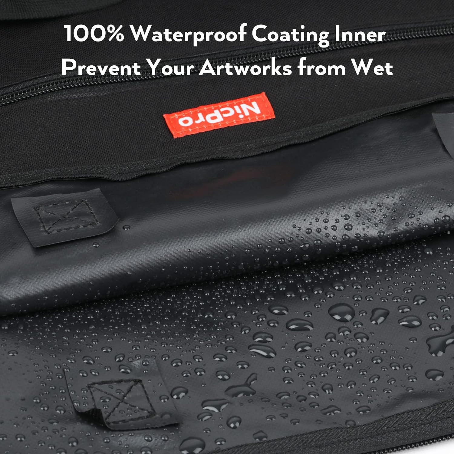 Light Weight Art Portfolio Bag 18X24 Black Art Canvas Portfolio Case w ...