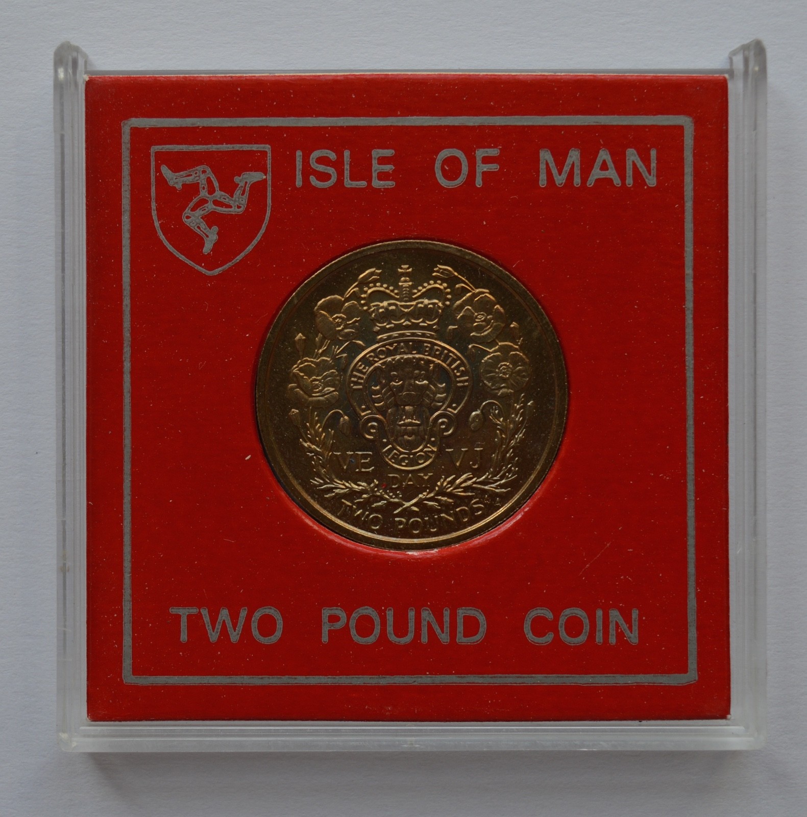 1995 Isle Of Man The Royal British VE VJ Day Uncirculated £2 Two Pound ...