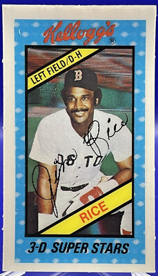 1980 KELLOGGS BASEBALL JIM RICE #44 RED SOX | eBay