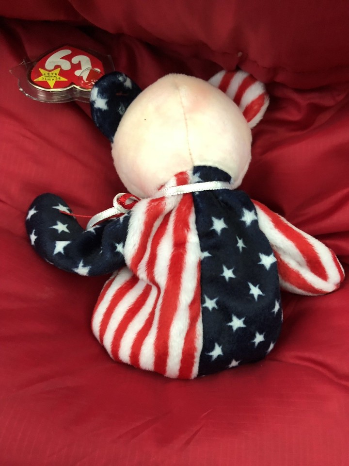 Classic TY Original Beanie Babies - Pink Face Spangler. Mint Condition ...