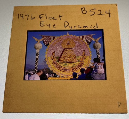 1976-35mm Slide-Shriner Mason Eye Pyramid Parade Float -B524 | eBay