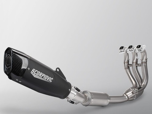 for Triumph Trident 660 2021-2023 Whole Exhaust System Carbon Muffler ...