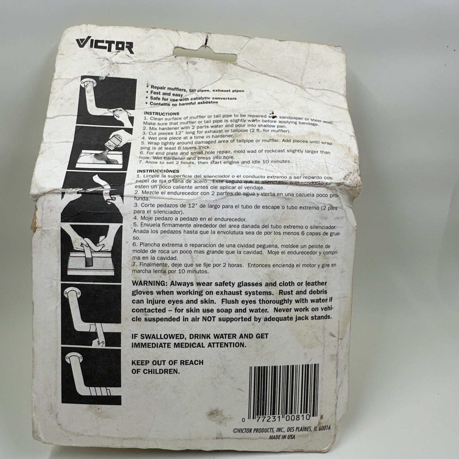 VICTOR Exhaust System Repair Kit - Polymer Hardener for sale online | eBay