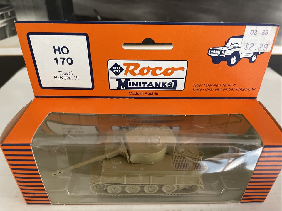 Roco Minitanks 170 Tan Tiger I WWII Tank PzKpfw VI German Wehrmacht 1/ ...
