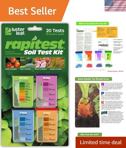 Innovative Home Soil Testing Kit - Quick pH & Nutrient Results for 450 ...