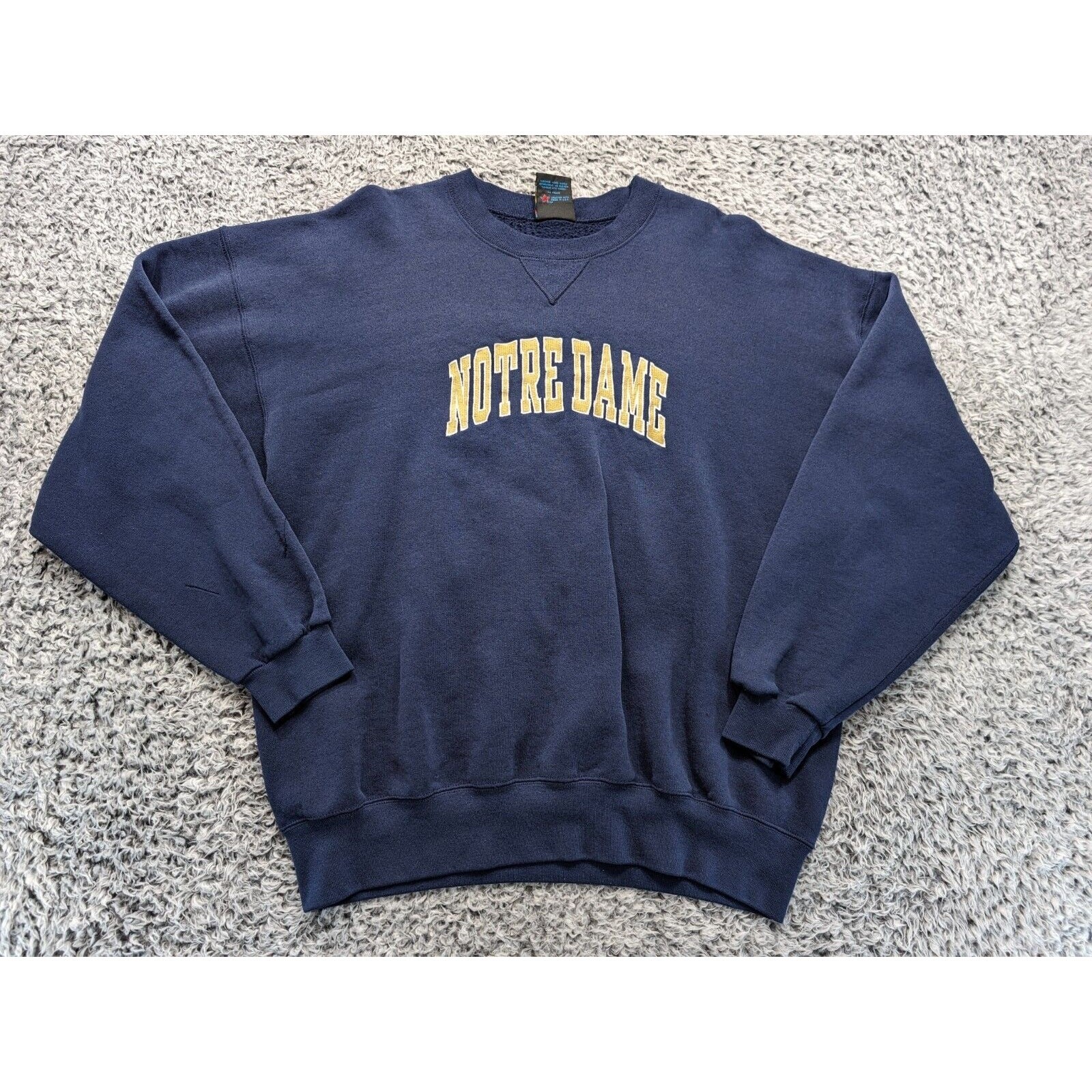 Vintage Notre Dame Fighting Irish Sweatshirt Adult Extra Large Blue ...