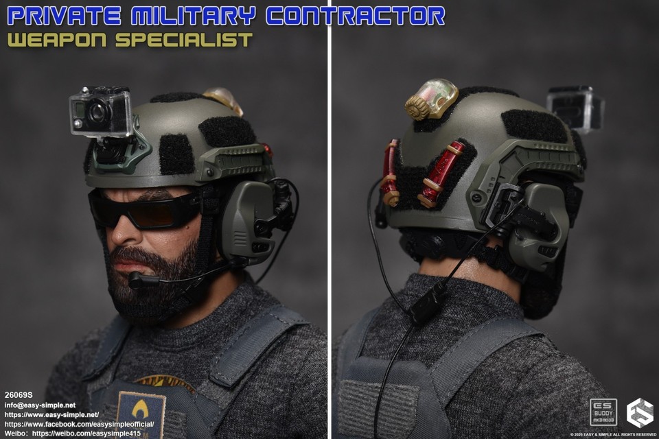 1:6 scale Easy & Simple PMC Weapon Specialist SPECIAL Radio w/ Headset ...