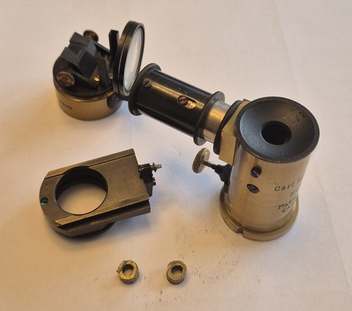 Antique Carl Zeiss Microscope Eyepiece + Extras - ABBE ...