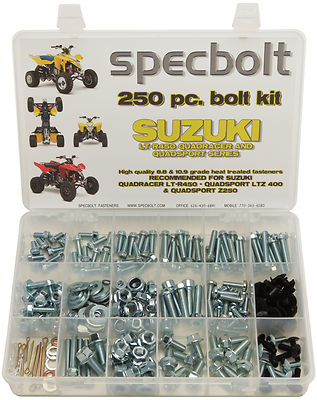 250pc Bolt Kit Suzuki LT450R LT-R450 Z400 LT250 ATV Fender Body Plastic ...