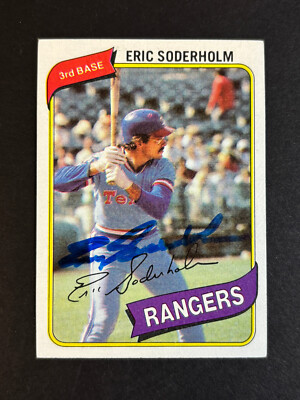 Eric Soderholm Twins Signed 1980 Topps Baseball Card #441 Auto ...