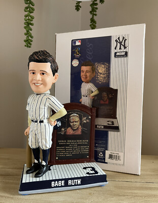 BABE RUTH New York Yankees MLB Hall of Fame Cooperstown 10” Bobblehead ...