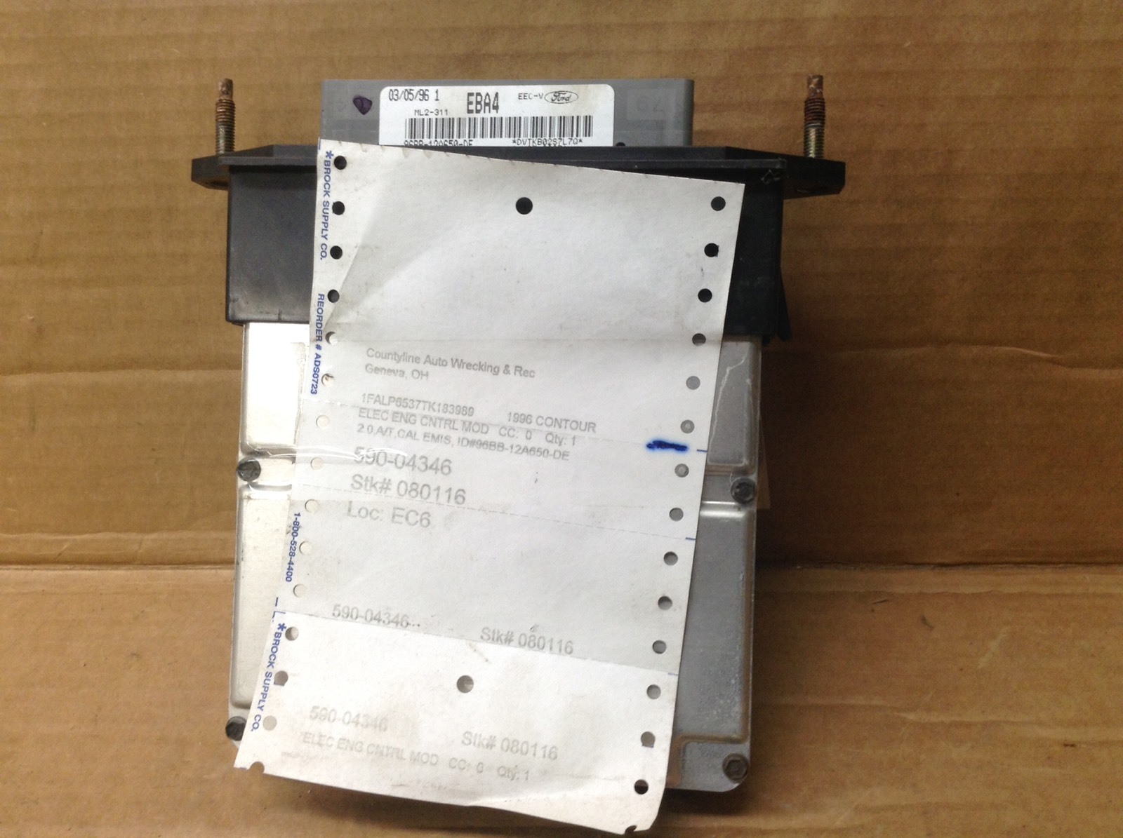 1996 Ford Contour Electronic Control Module 590-04346 | eBay