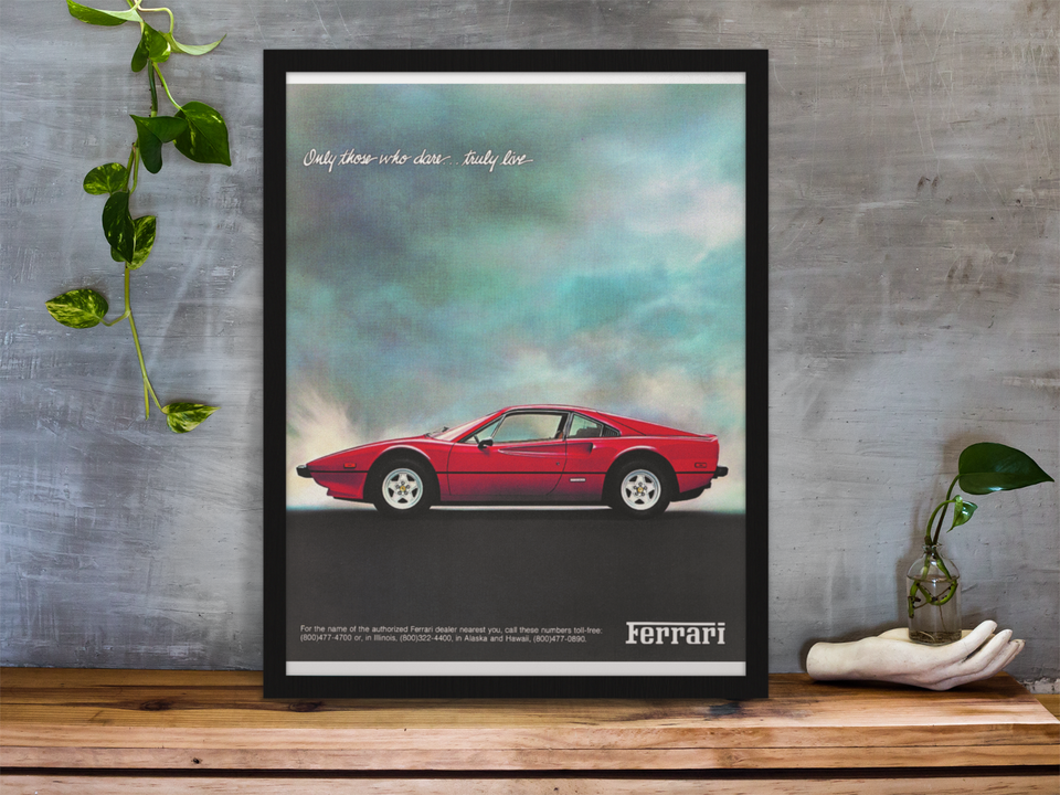 🏁 Ferrari Vintage Retro Ad Poster - F1 Formula 1 Racing Art 22x17 🏁 | eBay