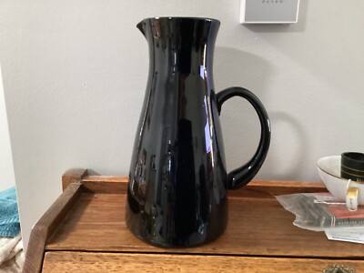 Black Glass Pitcher | eBay