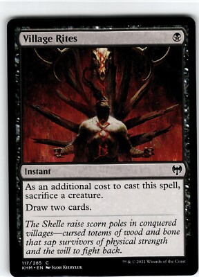 Magic the Gathering MTG Kaldheim Village Rites 117/285 | eBay