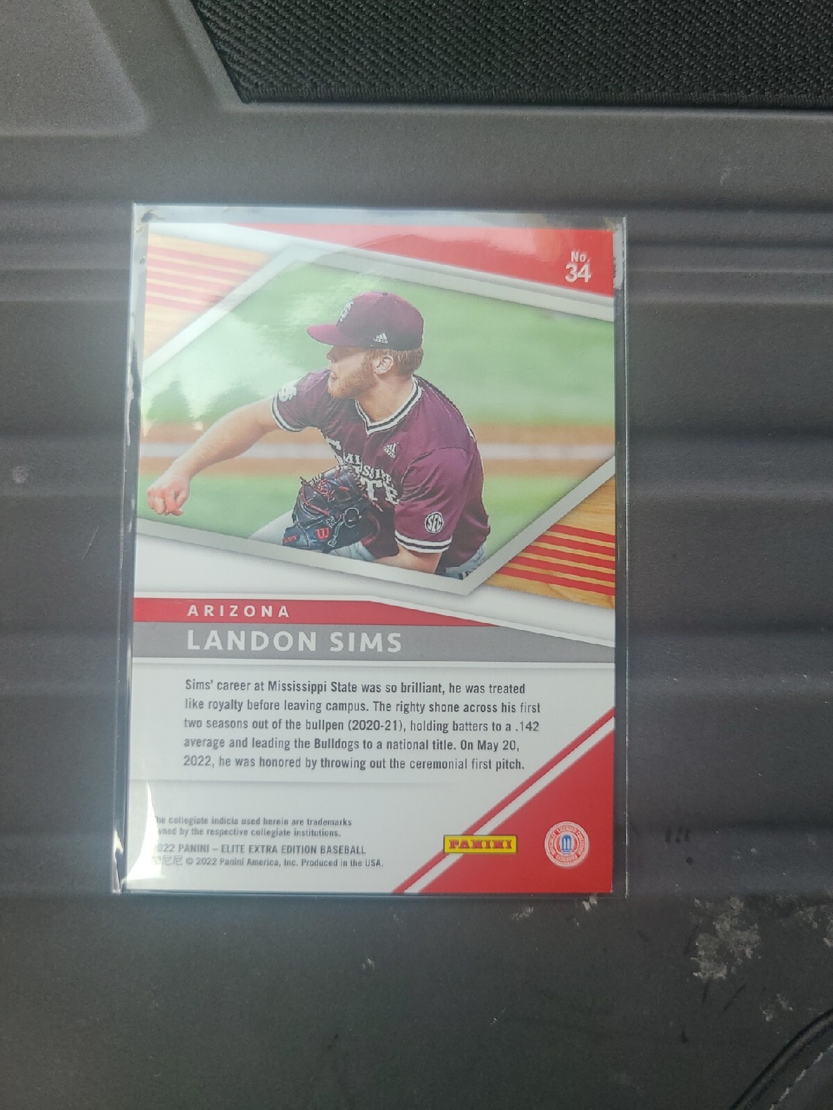 2022 Elite Extra Edition Base Status Red #34 Landon Sims /299 | eBay