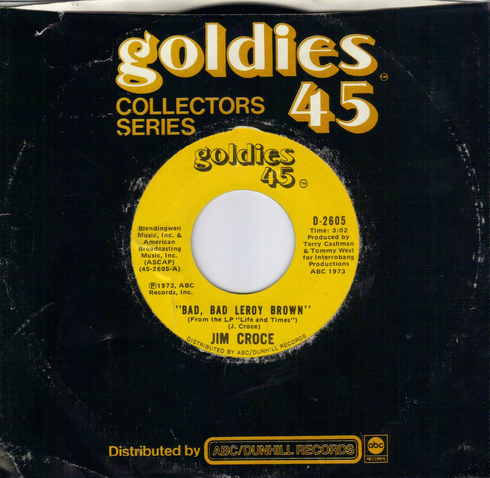 JIM CROCE Bad Bad Leroy Brown / One Less Set Of Footsteps 45 | eBay