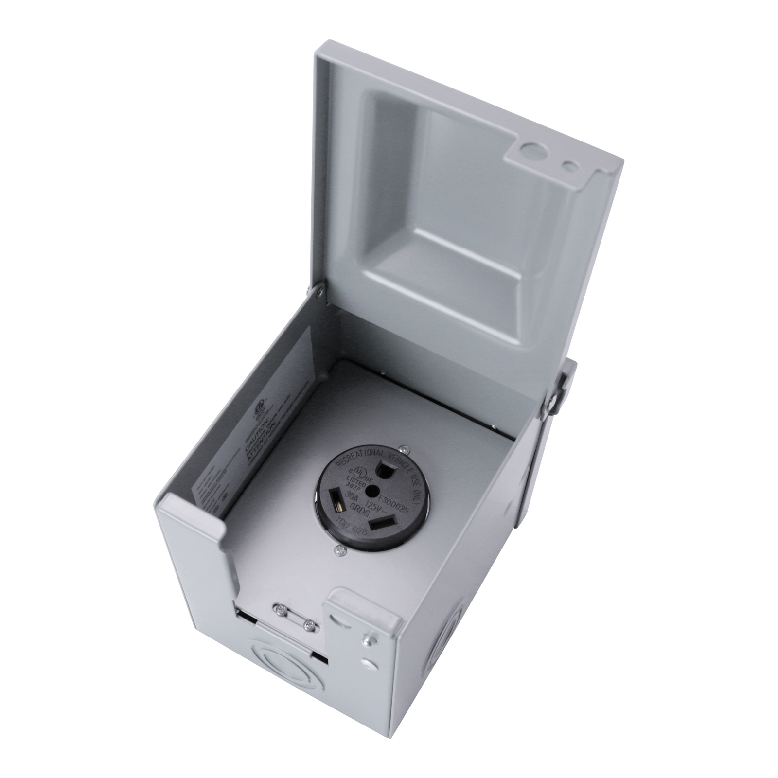 RV Lockable Power Outlet Box 30Amp Outdoor Camper NEMA TT-30R 125V ...