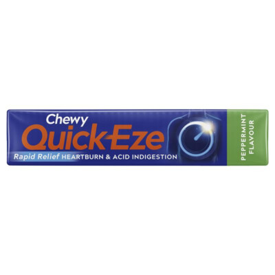 Quick Eze Antacid Chewable Tablets Roll 30g Peppermint | eBay