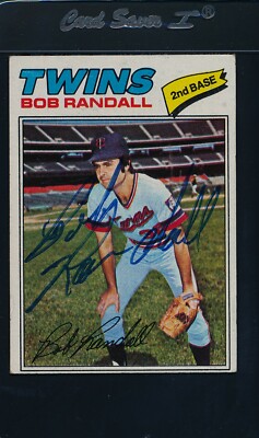 1977 Topps #578 Bob Randall Twins Signed Auto *6779 | eBay