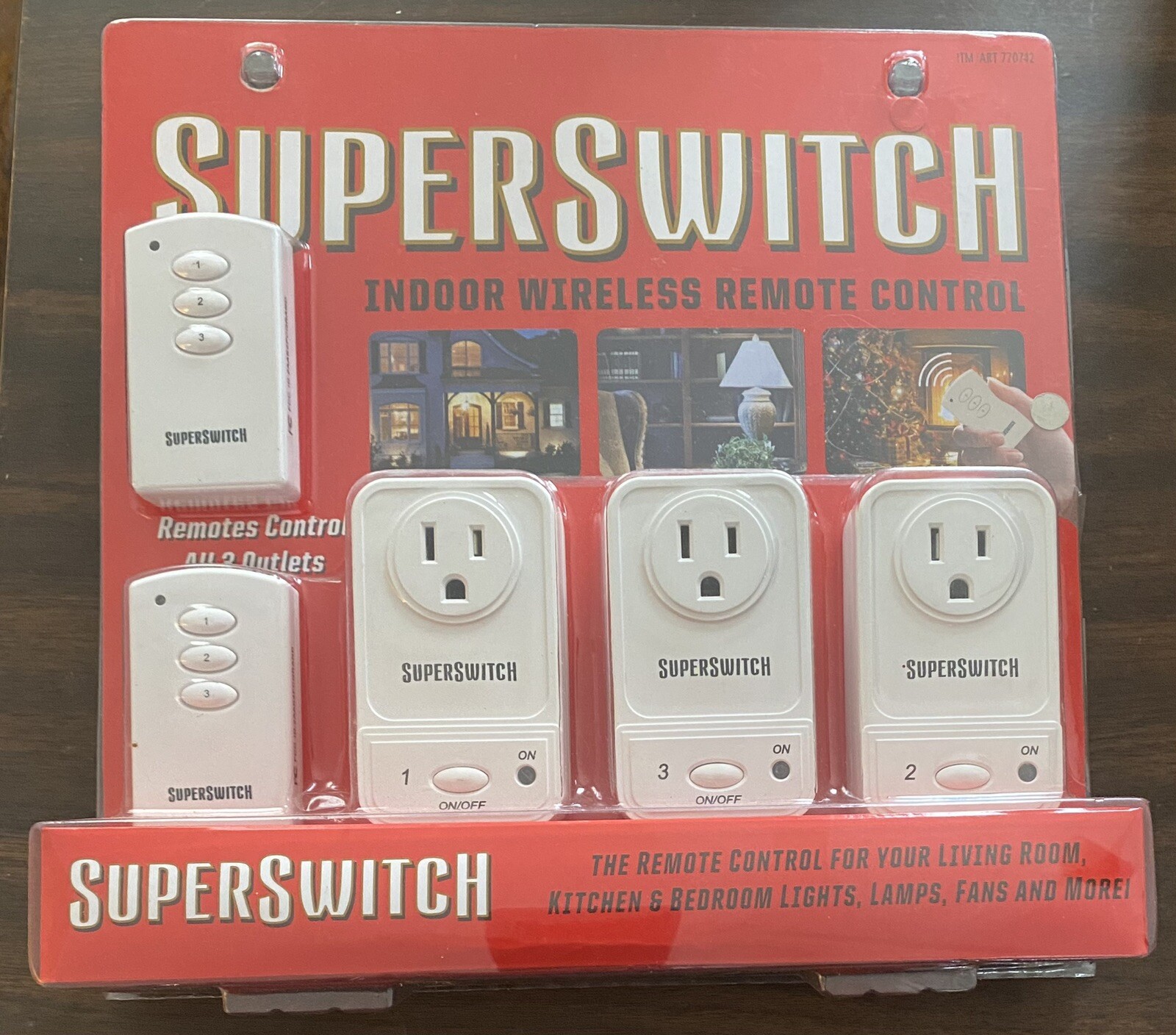 SuperSwitch Indoor Wireless Infrared Remote Control 3 Plugs 2 Light ...