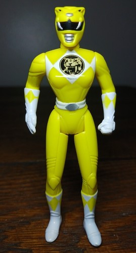 Mighty Morphin Power Rangers Yellow Ranger 4" Action Figure 1995 Saban ...