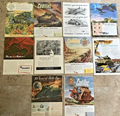 WWII Army Tank Ads , 10 different | eBay