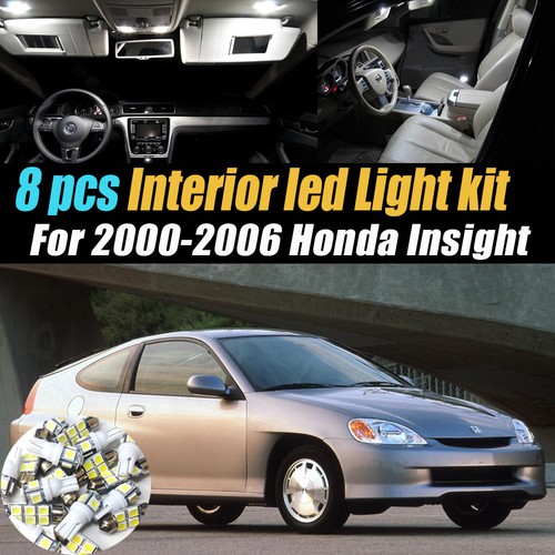 8Pc Super White Car Interior LED Light Bulb Kit for 2000-2006 Honda ...