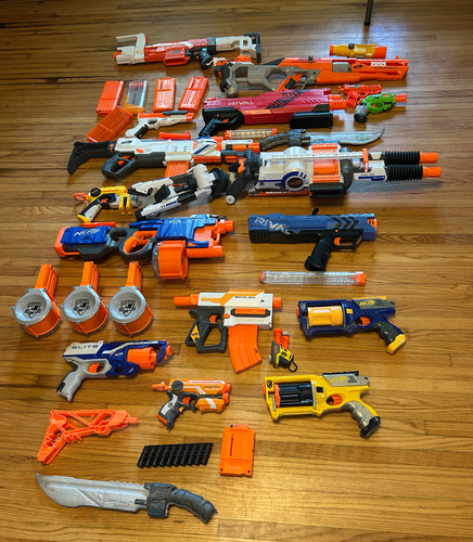 Lot of 16 Nerf Guns and Accessories (No ammunition) | eBay