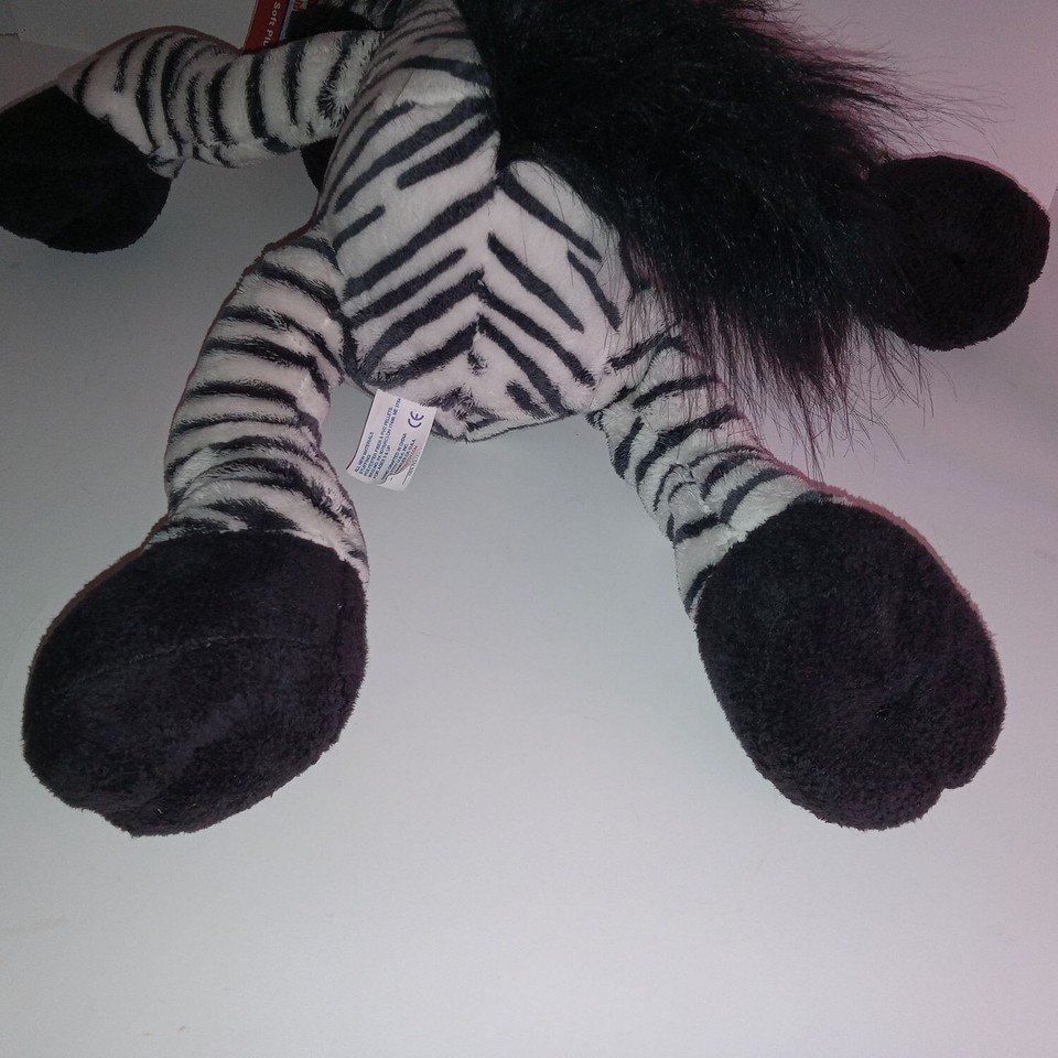 KellyToy Walmart Plush Floppy Zebra with Tag n Big Hooves 17 Inches ...