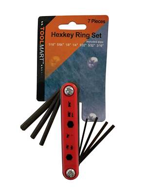 7pc Folding Hex Key Set SAE | eBay