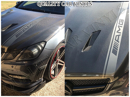 AMG Mercedes Bonnet Racing Stripes Graphic Decals A, C, CLA, E Class ...