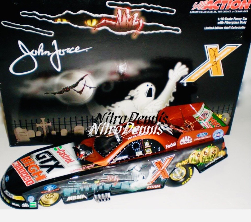 NHRA JOHN FORCE 1:16 Action NITRO Funny Car Diecast HALLOWEEN Drag ...
