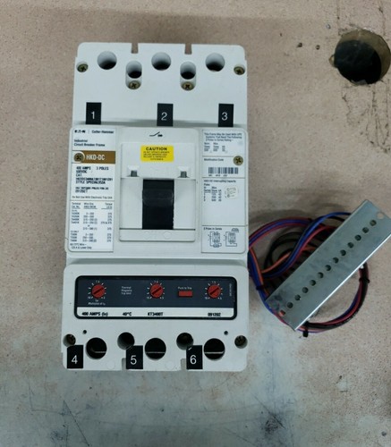 1-Eaton HKD-DC HKDDC3400A1301T1001Z01 400 Amp 600V 3 Pole W/Trip ...