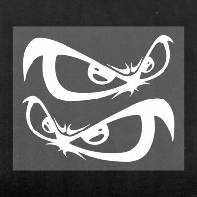 Stickers Eyes Diabolik White 10 x 12 cm | eBay