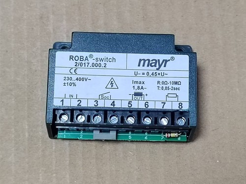 Mayr ROBA -switch 2/017.000.2 230..400V~ 1.8A- 10MΩ brake rectifier | eBay