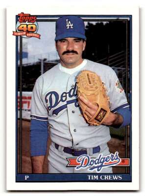 1991 Topps #737 Tim Crews Los Angeles Dodgers Baseball Cards EX/NM ID ...