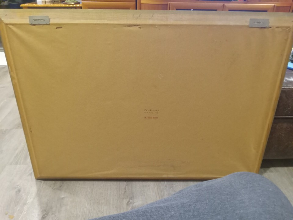 ROBERT WOOD OCTOBER MORN OIL PAINTING, PRINT,COPY 1956 36" BY 25" ORIG ...