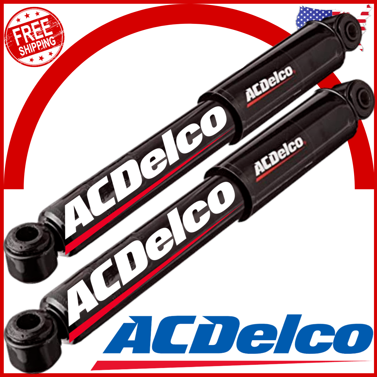 AC Delco Advantage Rear Shocks for 4WD Silverado Sierra 1500 2500 3500 ...