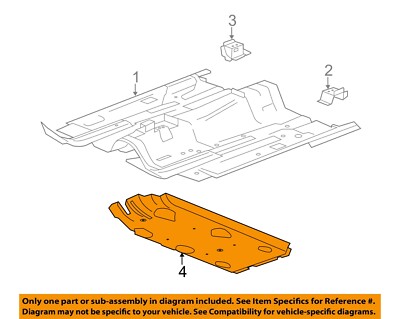 GM OEM 13-20 Impala Pillars, Rocker Floor Floor-Underbody Shield ...