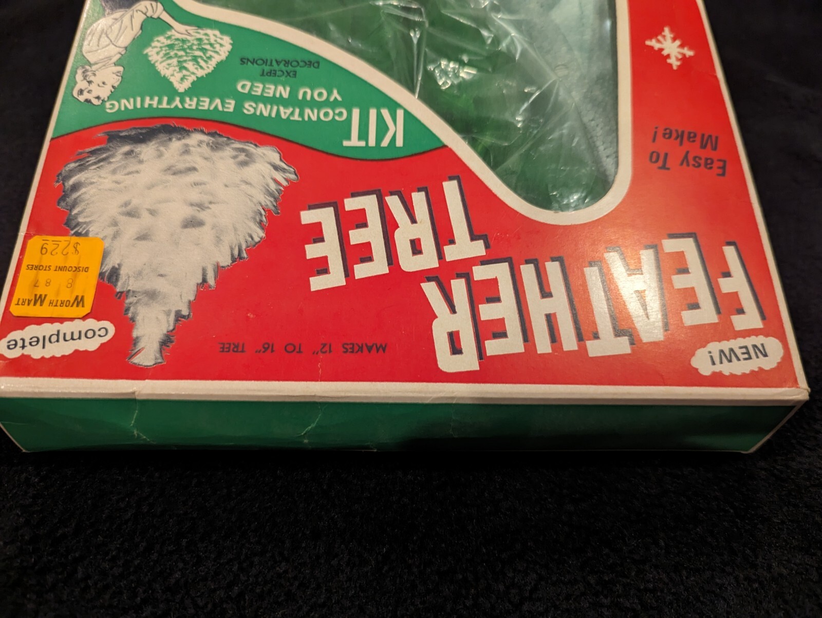 Vintage Christmas Feather Tree Kit | eBay