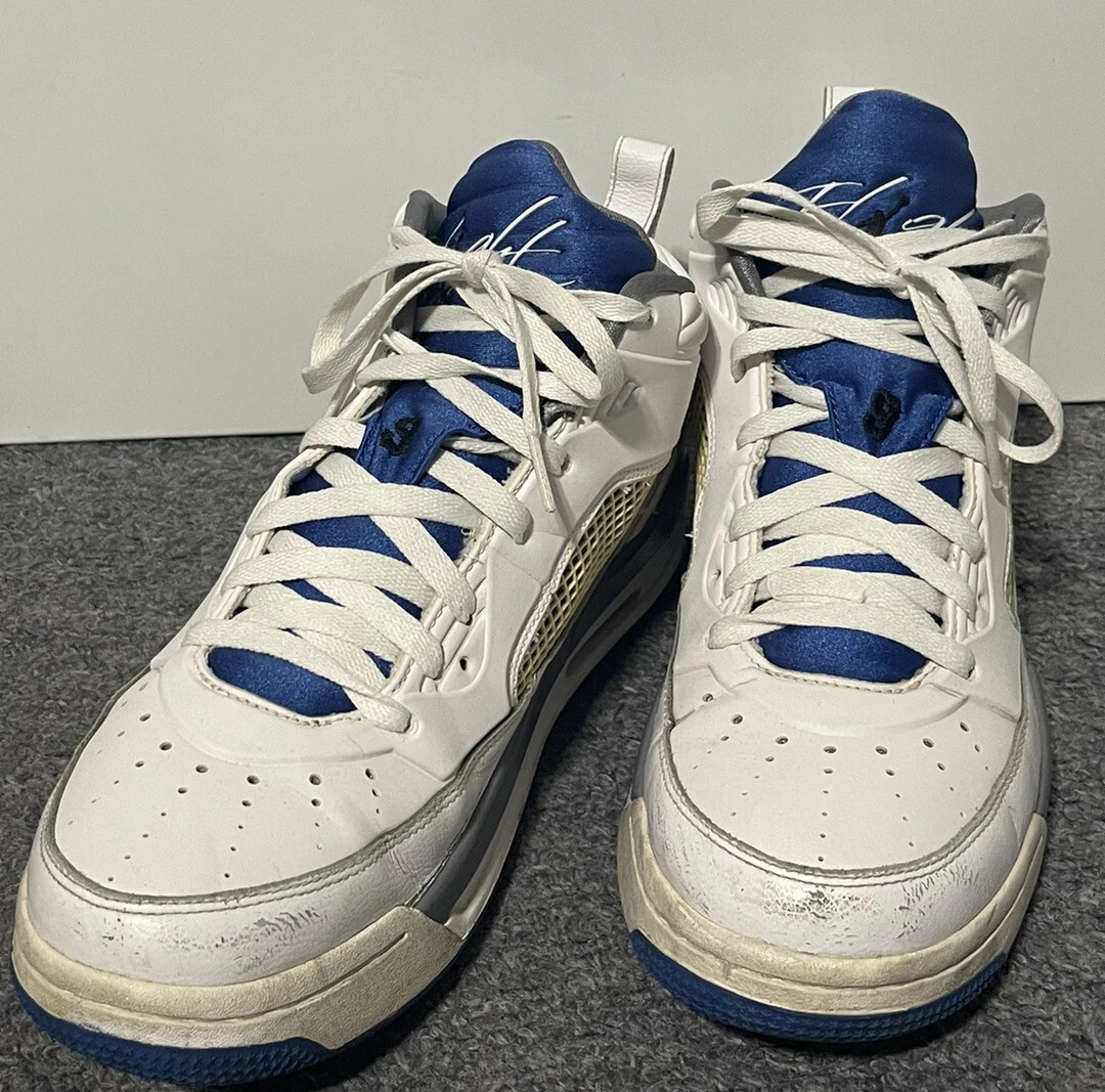 Blue And White Jordans Flight