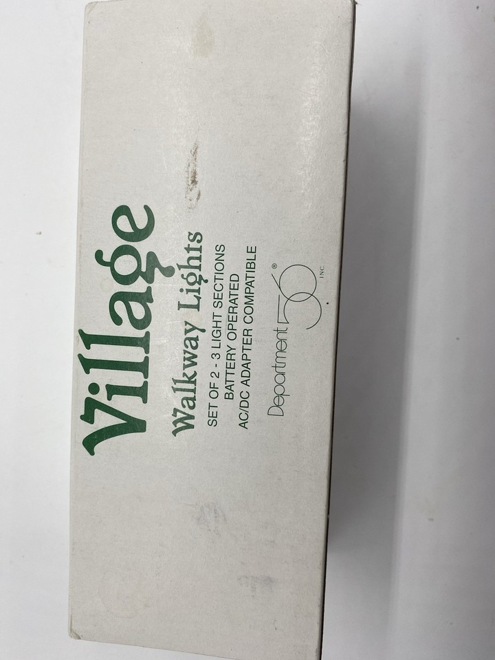 Dept 56 Walkway Lights Picket Fence W/Gate Lamp Post Fence Park Benches ...