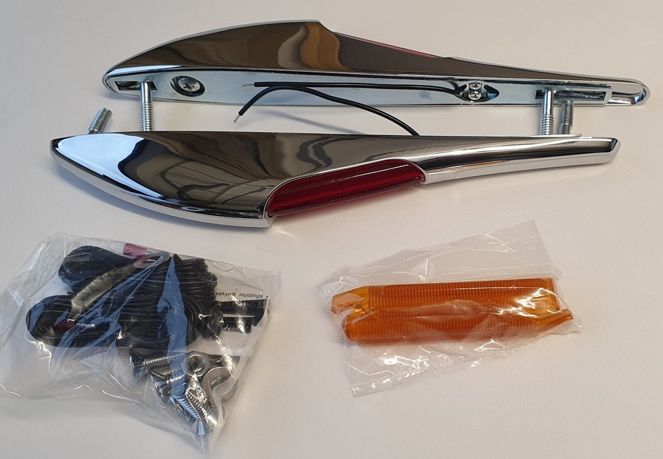 2115 - STRUT LIGHTS AMBER and RED For Harley Davidson Softail 96-02 ...