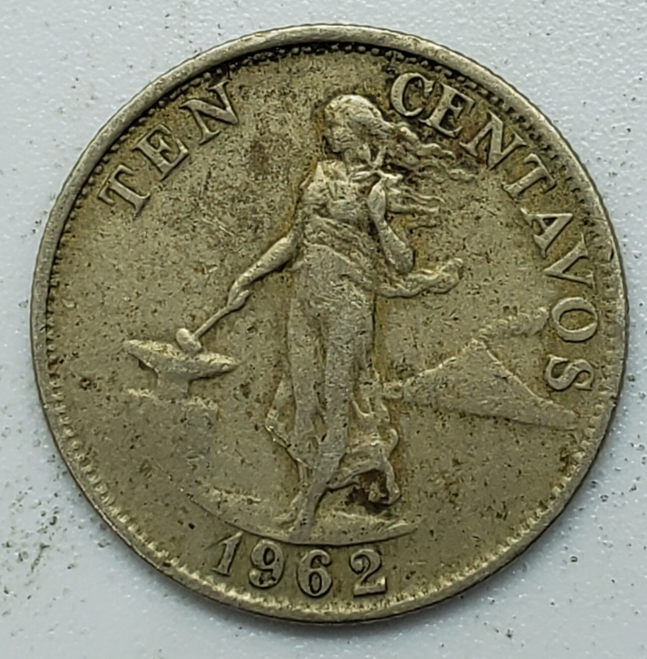 1962 Ten Centavos Filipinas Phillipines United States of America Coin ...