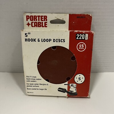 14-pk Porter-Cable 5" Hook & Loop Discs Grit 220. Read Description. | eBay