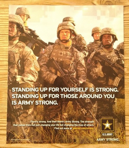 2007 U.S. Army Strong Vintage Print Ad/Poster 6 Soldiers Recruitment ...
